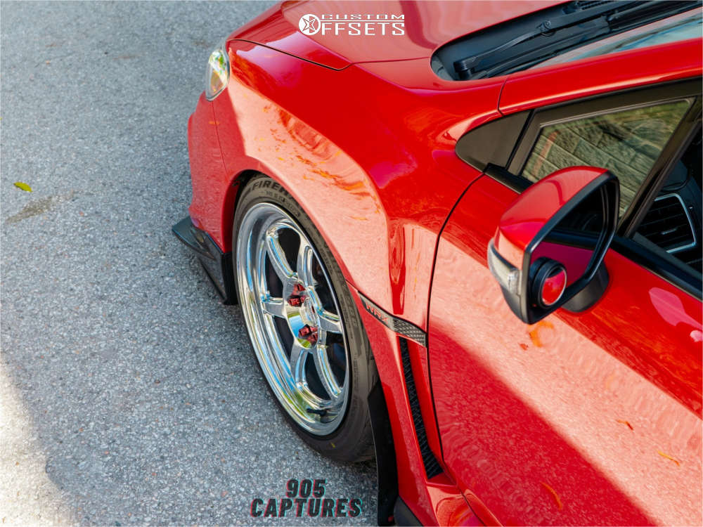 2021 Subaru WRX with 18x9.5 38 Kansei Roku and 245/40R18 Firestone ...