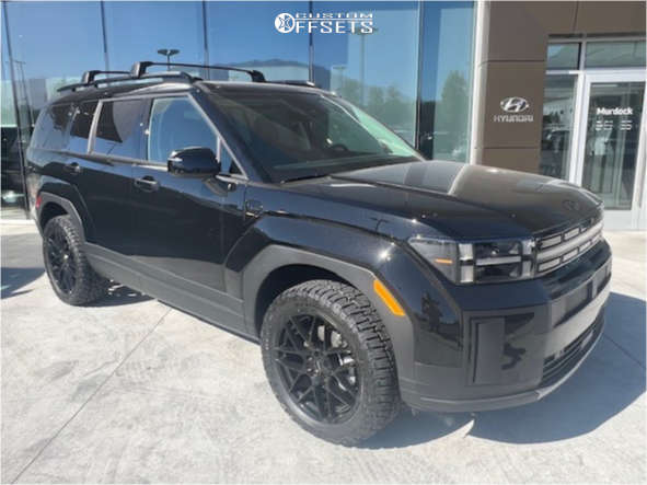 2025 Hyundai Santa Fe with 20x8.5 40 Motiv Foil and 265/50R20 Milestar ...