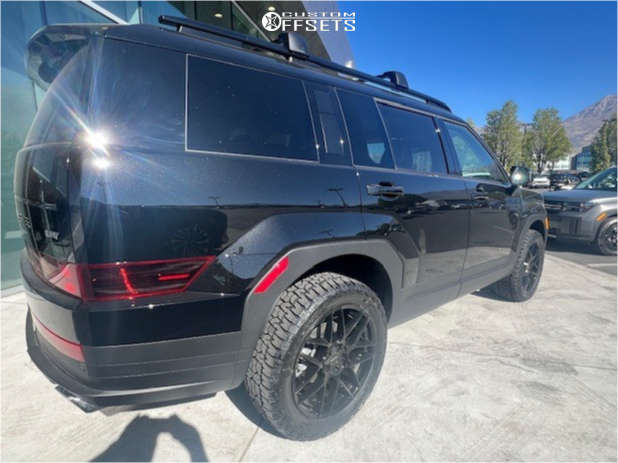 2025 Hyundai Santa Fe with 20x8.5 40 Motiv Foil and 265/50R20 Milestar ...