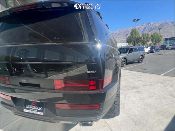 2025 Hyundai Santa Fe with 20x8.5 40 Motiv Foil and 265/50R20 Milestar ...