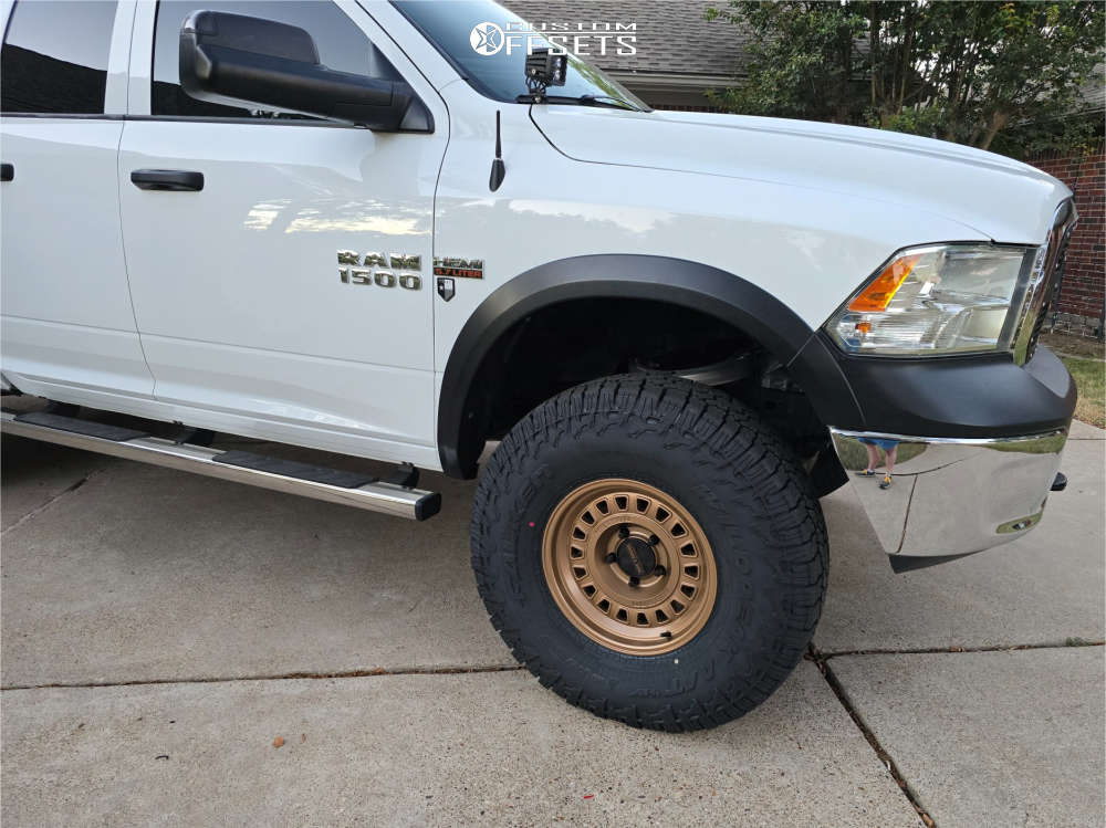2015 Ram 1500 with 17x8.5 0 Method Mr320 and 37/12.5R17 Falken Wildpeak ...