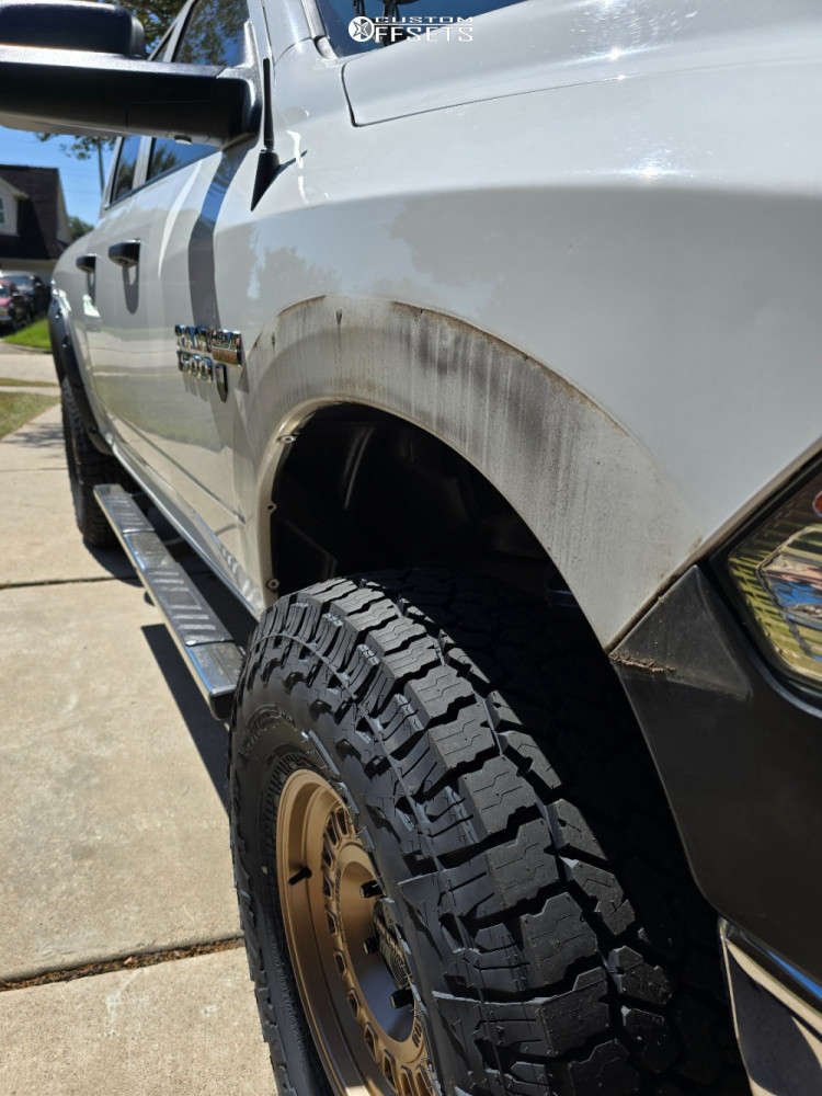 2015 Ram 1500 with 17x8.5 0 Method Mr320 and 37/12.5R17 Falken Wildpeak ...