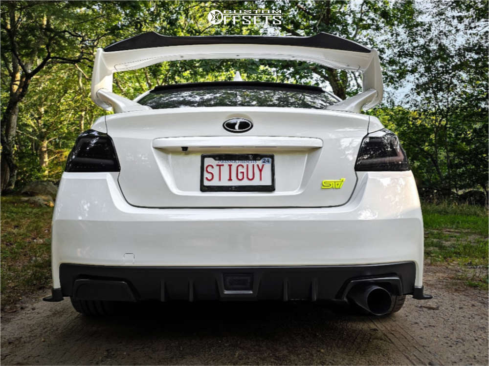 2021 Subaru WRX STI with 19x9.5 38 Work Emotion Zr10 and 245/35R19 ...