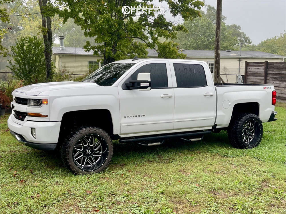 2016 Chevrolet Silverado 1500 with 22x12 -44 Hostile Sprocket and 33/12.5R22 Venom Power Terra ...
