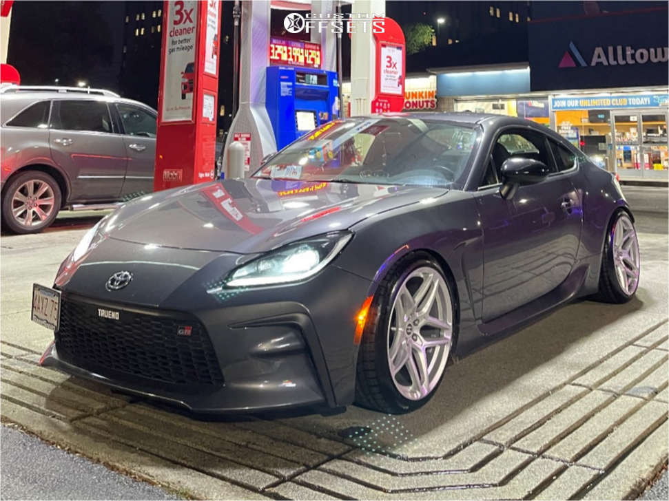 2022 Toyota GR86 with 18x9.5 38 Heritage Ebisu Monoc and 245/35R18 ...