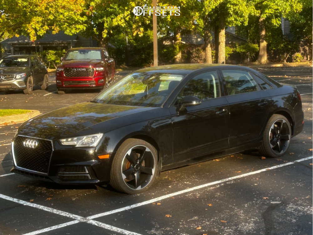 2019 Audi A4 with 19x8.5 35 4Play OE Wheels Au29 and 245/35R19 Lexani Lx-twenty and Stock ...