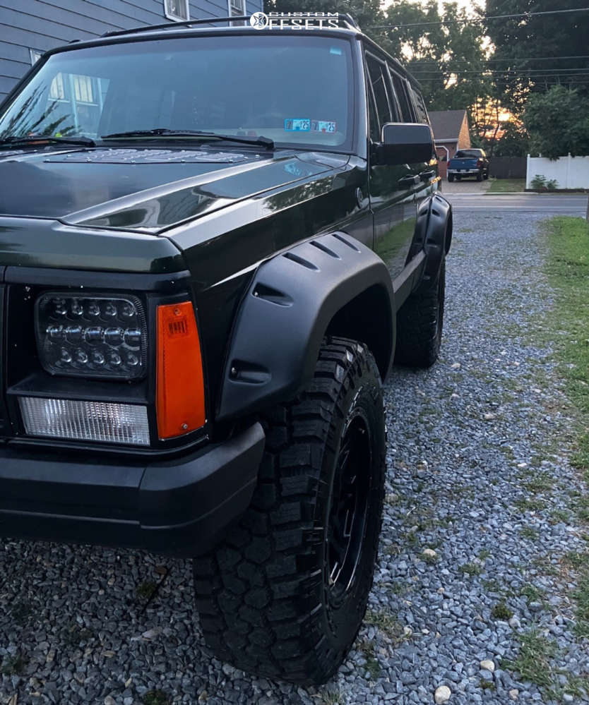 1995 Jeep Cherokee with 17x9 -6 Pro Comp Series 05 and 265/70R17 Cooper ...