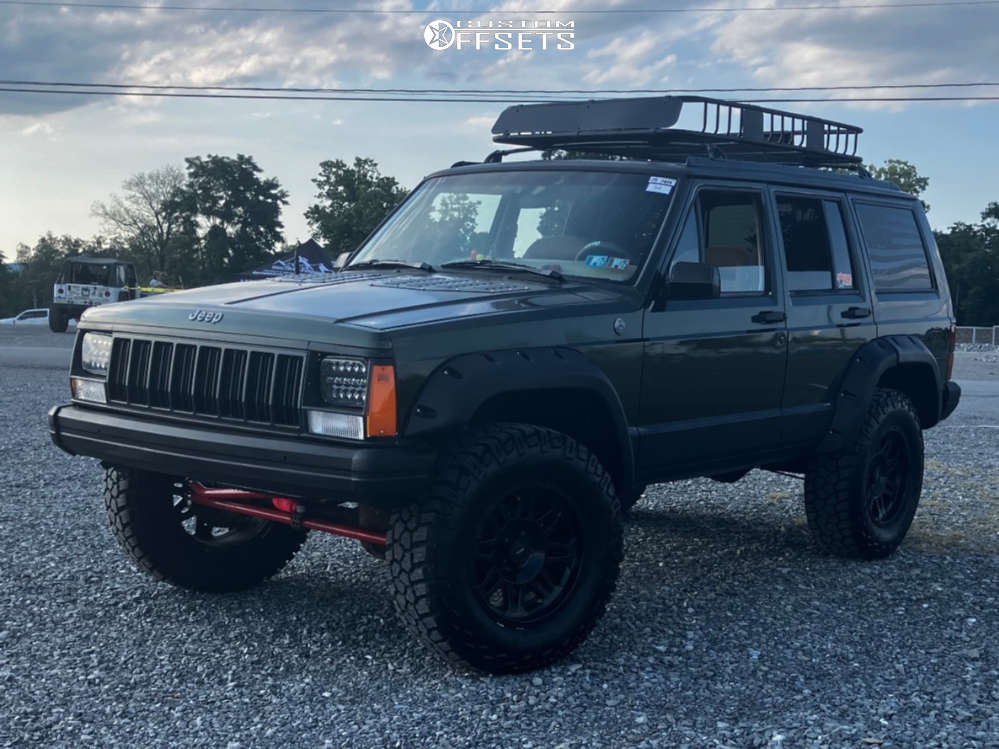 1995 Jeep Cherokee with 17x9 -6 Pro Comp Series 05 and 265/70R17 Cooper ...
