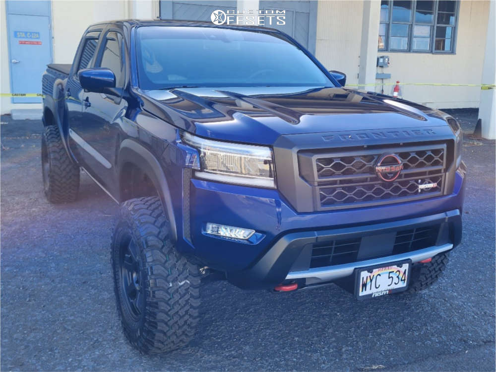 2023 Nissan Frontier with 17x8.5 18 Motegi Mr150 Trailite and 285/70R17 Falken Wildpeak Mt and ...