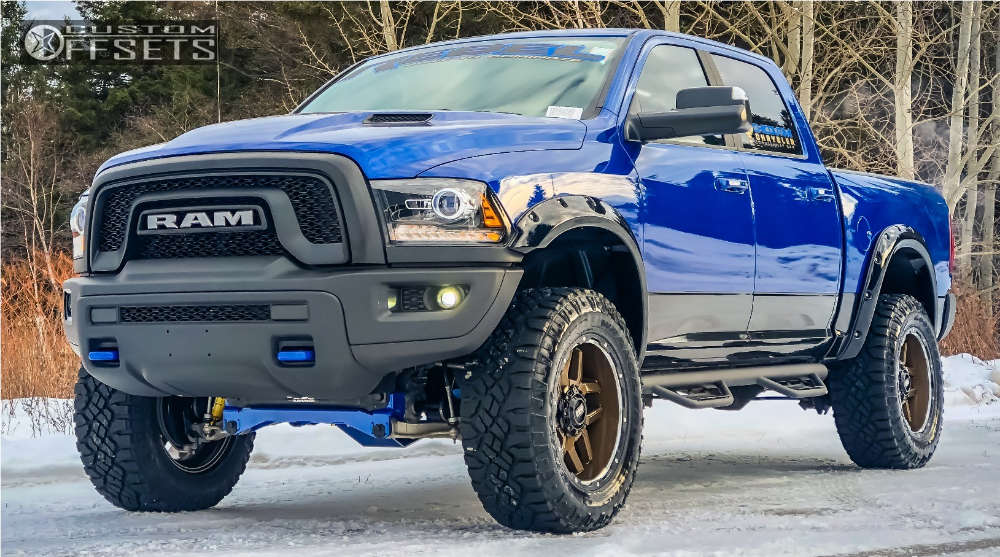 2018 Ram 1500 with 20x10 -24 Grid GD07 and 325/60R20 Goodyear Wrangler ...