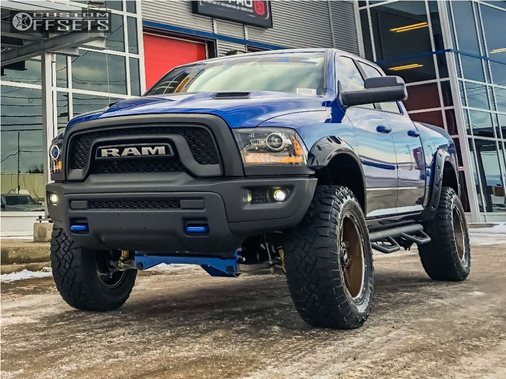 2018 Ram 1500 with 20x10 -24 Grid GD07 and 325/60R20 Goodyear Wrangler ...