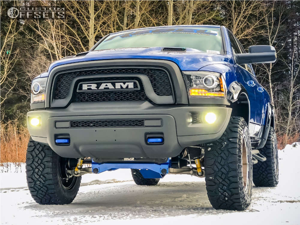 2018 Ram 1500 with 20x10 -24 Grid GD07 and 325/60R20 Goodyear Wrangler ...