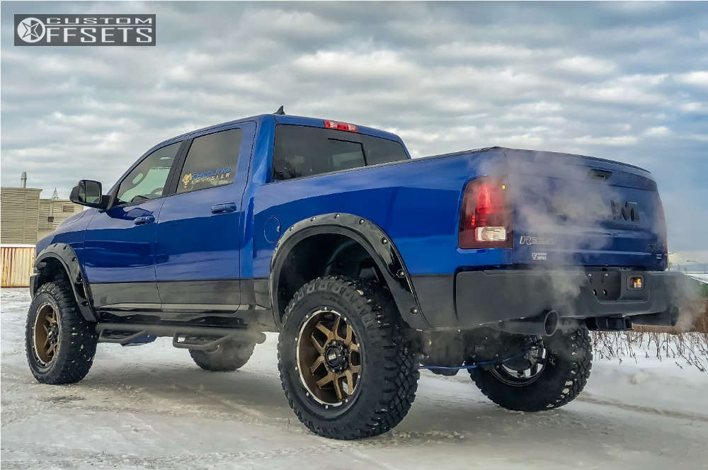2018 Ram 1500 with 20x10 -24 Grid GD07 and 325/60R20 Goodyear Wrangler ...