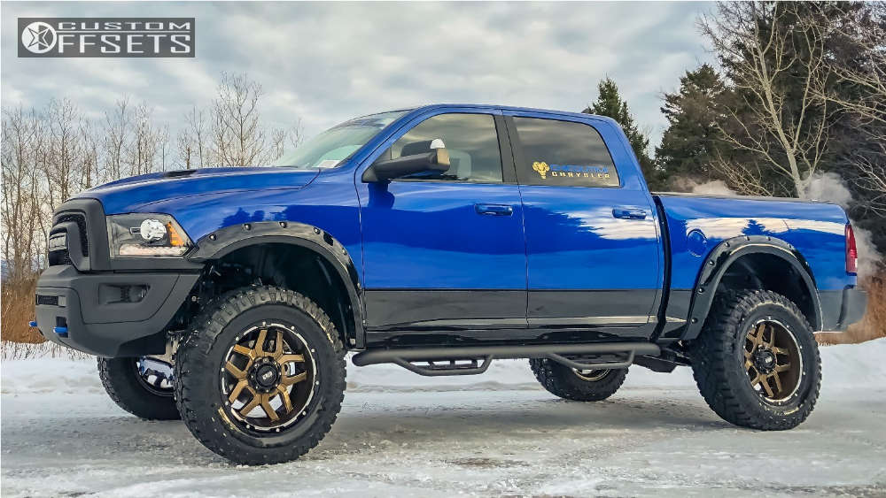2018 Ram 1500 with 20x10 -24 Grid GD07 and 325/60R20 Goodyear Wrangler ...