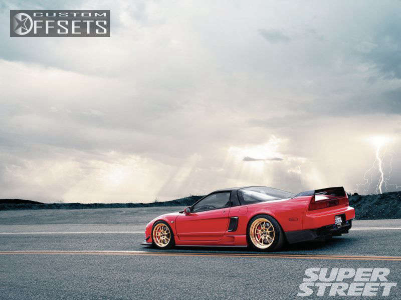 1992 Acura NSX with 17x9 22 Mugen MF10 and 235/40R17 Toyo Tires Proxes ...