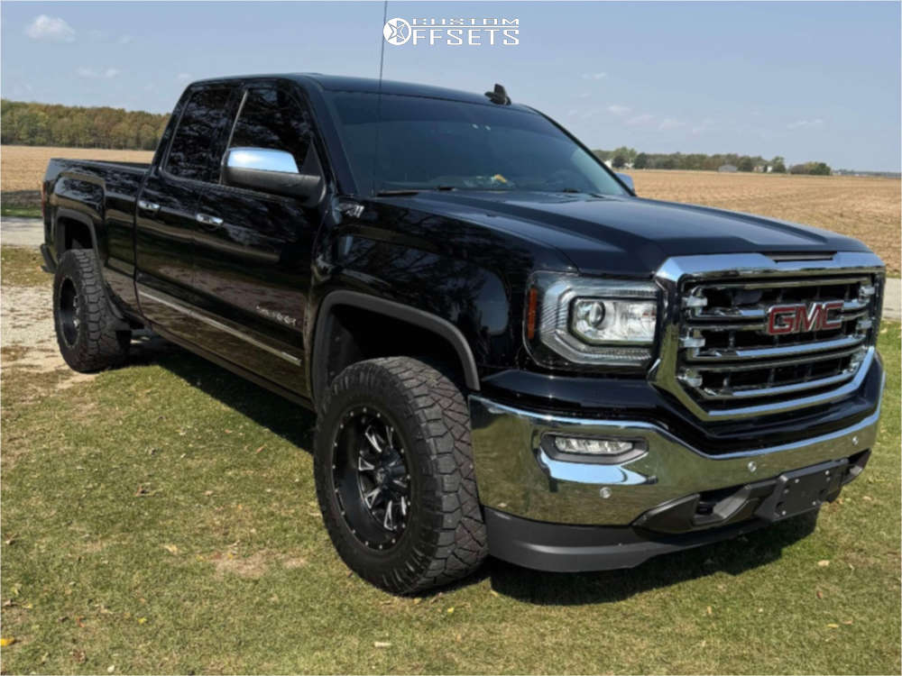 2017 GMC Sierra 1500 with 18x10 -24 Fuel Throttle and 33/12.5R18 Nitto ...
