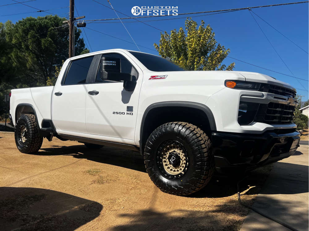 2024 Chevrolet Silverado 2500 HD with 17x9.5 12 Black Rhino Arsenal and ...