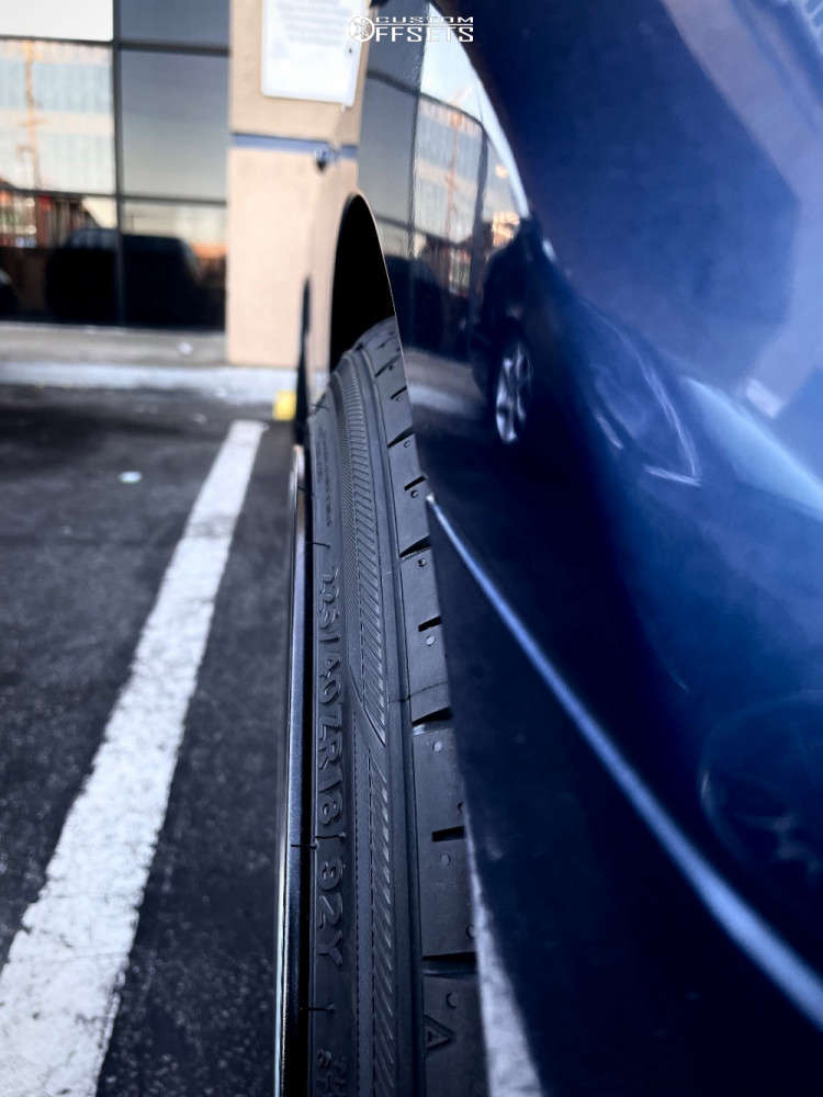 2007 Honda Civic with 18x9.5 30 Aodhan Ah07 and 225/40R18 Toyo Tires ...