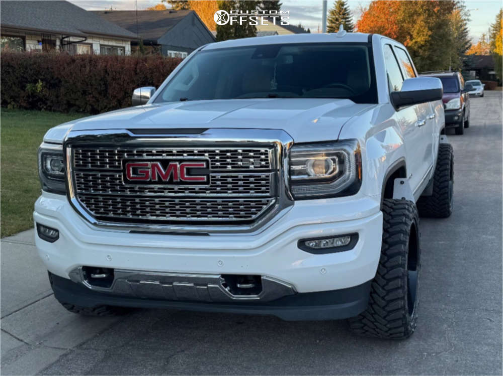 2018 GMC Sierra 1500 with 22x12 -44 Axe Offroad Nemesis and 33/13.5R22 ...