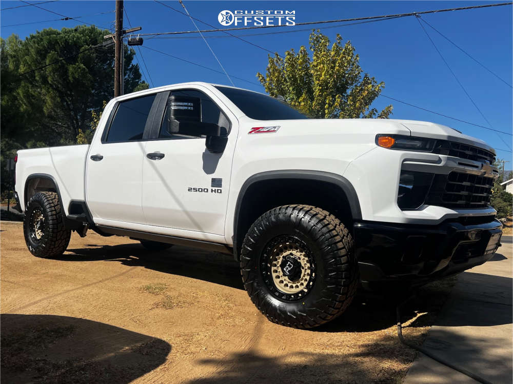 2024 Chevrolet Silverado 2500 HD with 17x8.5 0 Black Rhino Sentinel and ...
