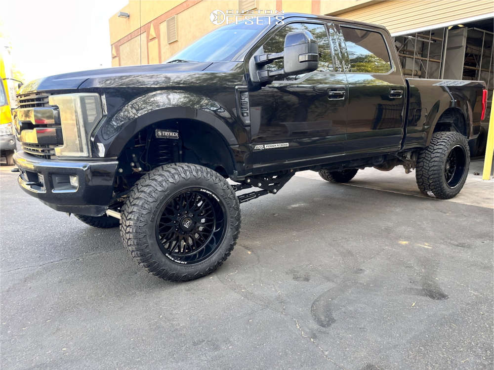 2018 Ford F-250 Super Duty with 22x12 -44 Axe Offroad Kratos and 37/13 ...