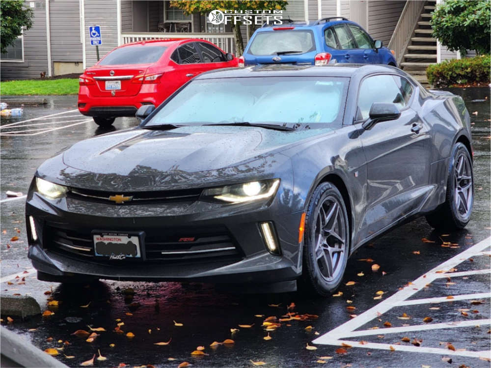 2016 Chevrolet Camaro with 18x9 22 Kansei Astro and 245/50R18 Pirelli ...