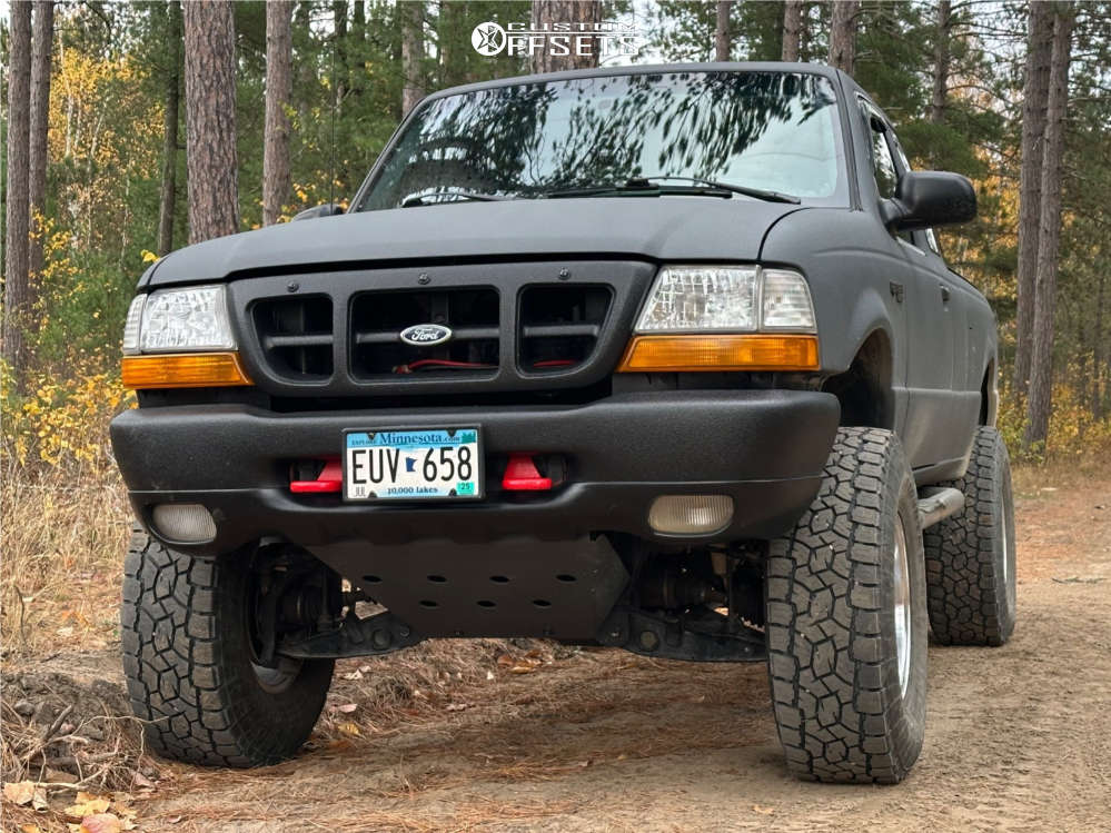 1999 Ford Ranger with 16x8 -5 Alloy Ion 171 and 295/75R16 Toyo Tires ...