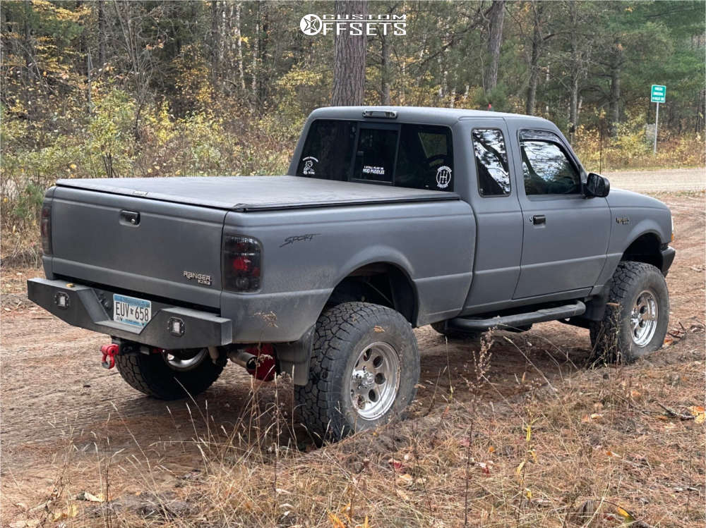 1999 Ford Ranger with 16x8 -5 Alloy Ion 171 and 295/75R16 Toyo Tires ...