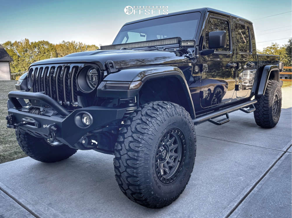 2021 Jeep Gladiator with 17x9 -12 Lock Offroad Wheels Lunatic and 37/12 ...