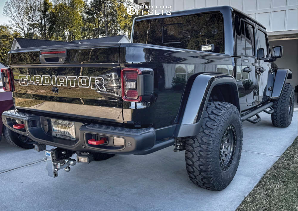 2021 Jeep Gladiator with 17x9 -12 Lock Offroad Wheels Lunatic and 37/12 ...