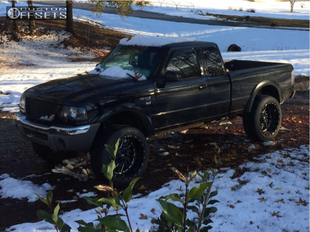 2002 Ford Ranger with 22x12 -43 Fuel Triton and 305/45R22 Atturo Az800 ...