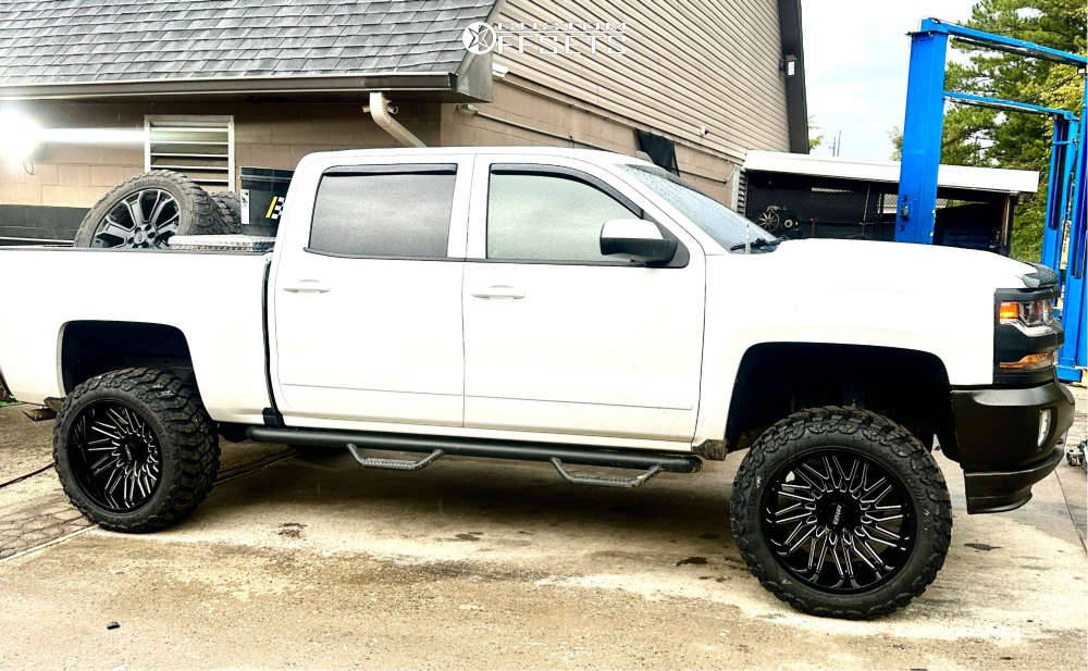 2018 Chevrolet Silverado 1500 with 22x12 -51 ARKON OFF-ROAD Apollo and ...