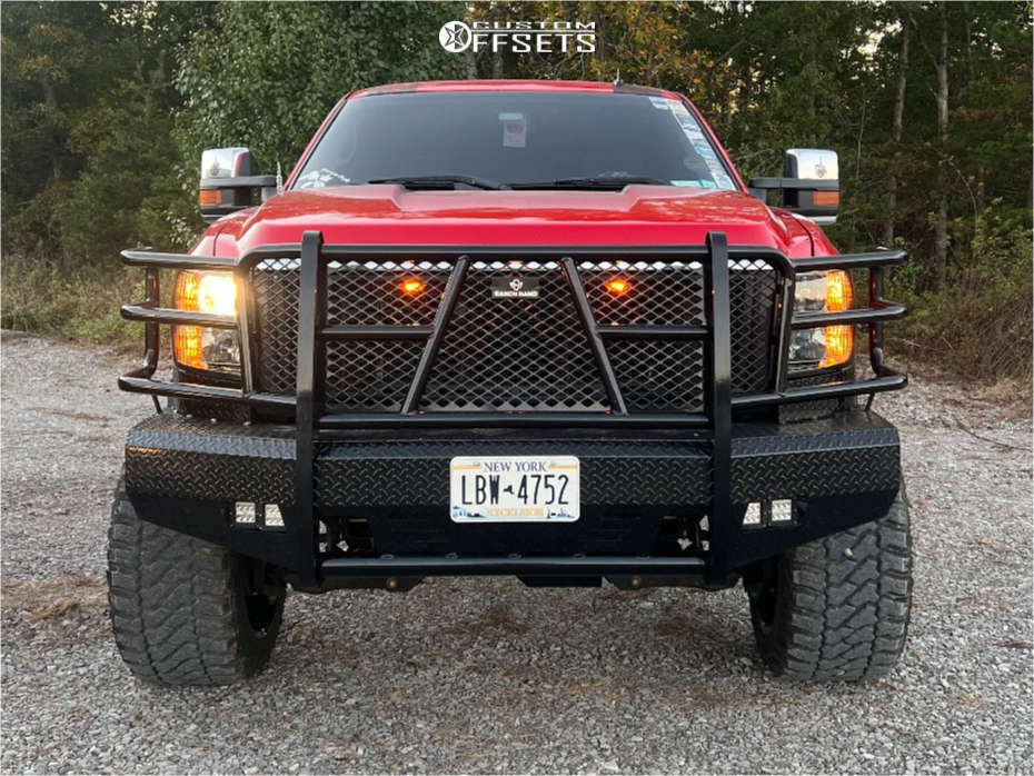2010 Chevrolet Silverado 3500 HD with 22x14 -76 KG1 Forged Phoenix and ...
