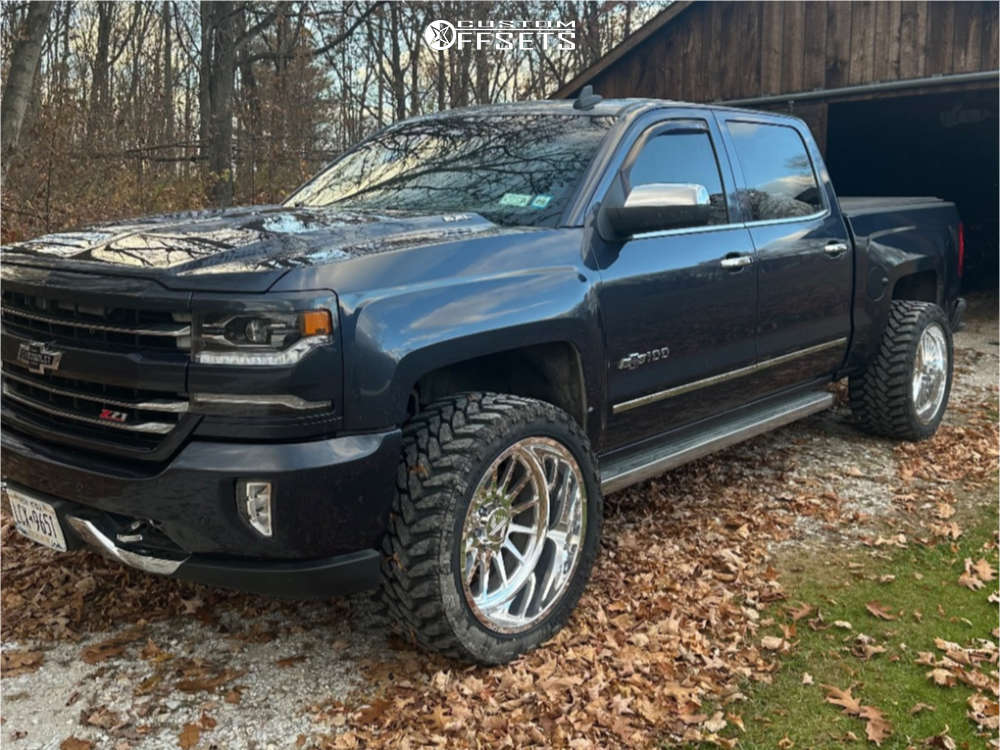 2018 Chevrolet Silverado 1500 with 22x12 -51 ARKON FORGED Torx and 33/ ...