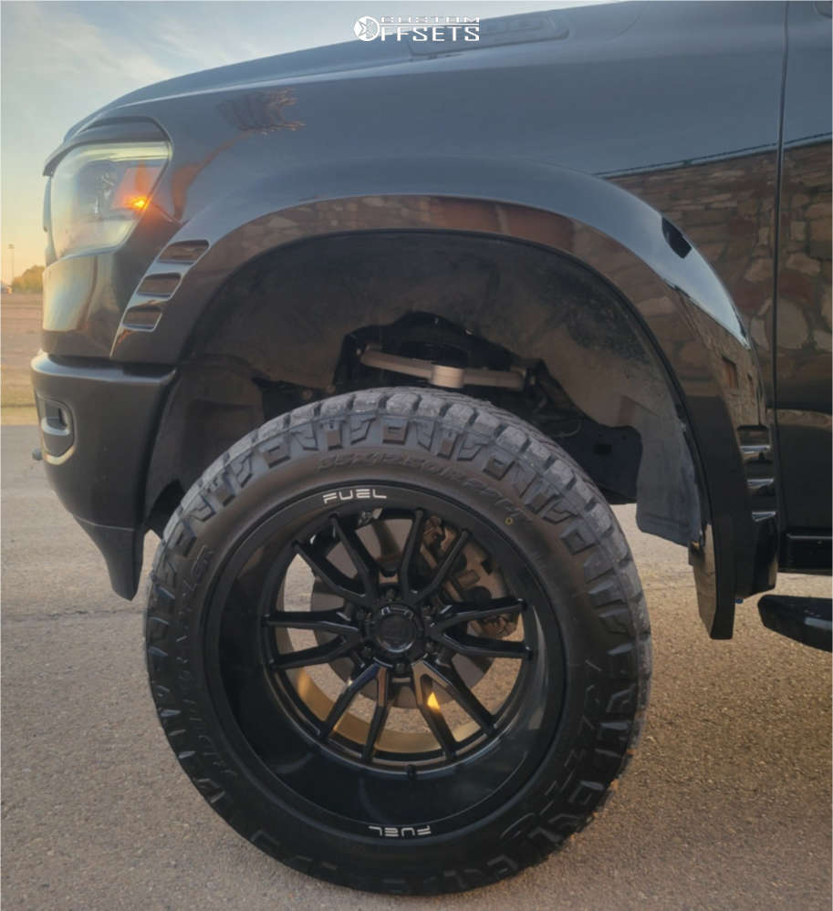2020 Ram 1500 with 22x12 -44 Fuel Clash and 35/12.5R22 Nitto Ridge ...