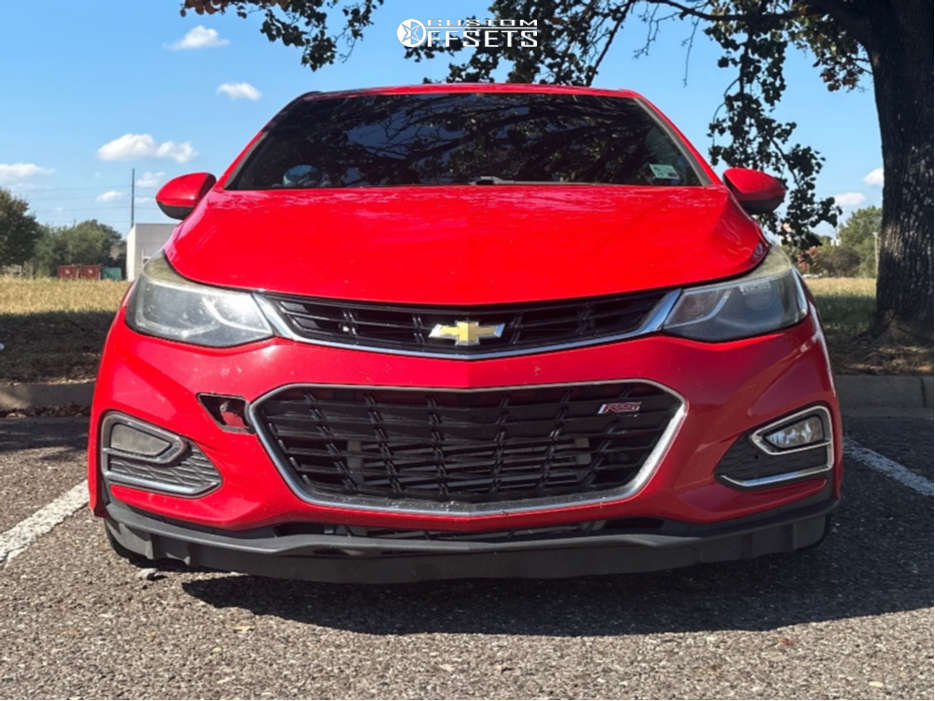 2017 Chevrolet Cruze with 18x8.5 30 ESR Cs11 and 245/40R18 Vercelli ...