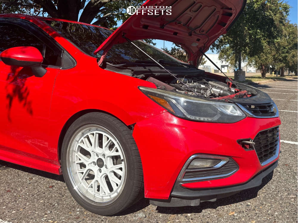 2017 Chevrolet Cruze with 18x8.5 30 ESR Cs11 and 245/40R18 Vercelli ...