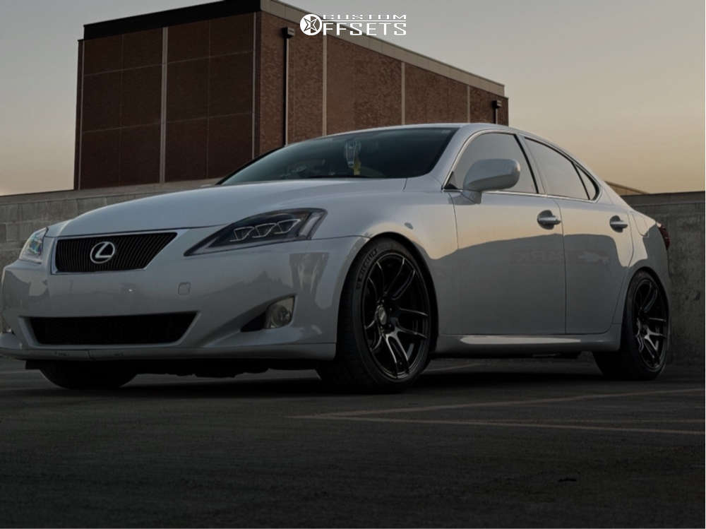 2008 Lexus IS250 with 18x9.5 35 ESR Cs8 and 235/40R18 Michelin Pilot ...