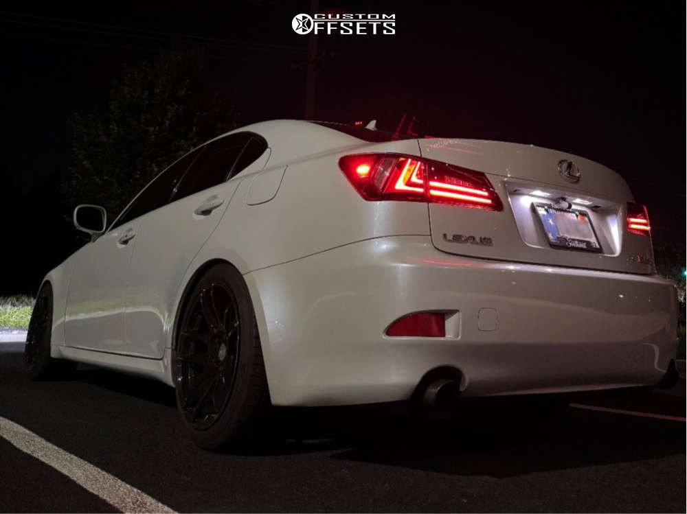 2008 Lexus IS250 with 18x9.5 35 ESR Cs8 and 235/40R18 Michelin Pilot ...