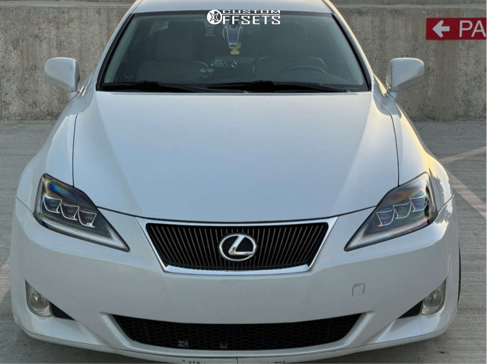 2008 Lexus IS250 with 18x9.5 35 ESR Cs8 and 235/40R18 Michelin Pilot ...