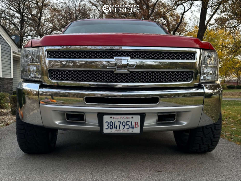 2012 Chevrolet Silverado 1500 with 24x12 -44 Hardcore Offroad Hc24 and ...