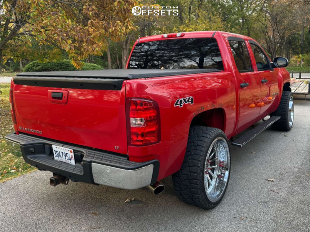 2012 Chevrolet Silverado 1500 with 24x12 -44 Hardcore Offroad Hc24 and ...