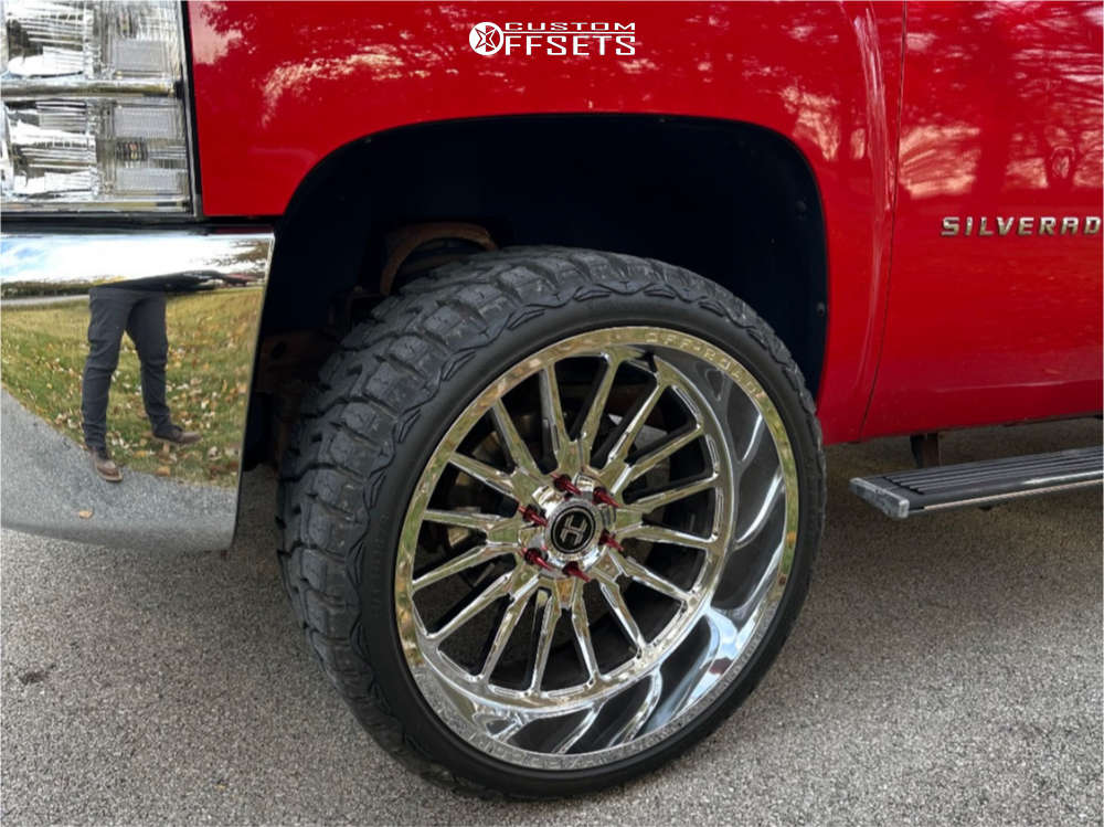 2012 Chevrolet Silverado 1500 with 24x12 -44 Hardcore Offroad Hc24 and ...