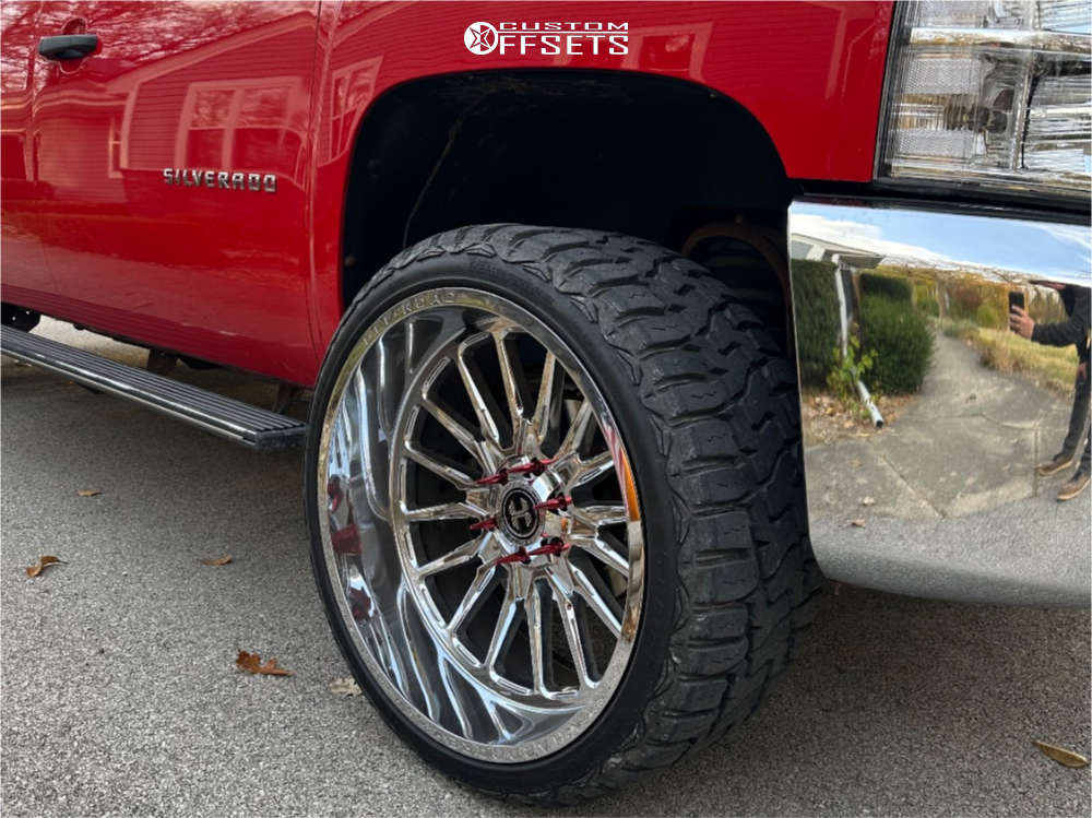 2012 Chevrolet Silverado 1500 with 24x12 -44 Hardcore Offroad Hc24 and ...