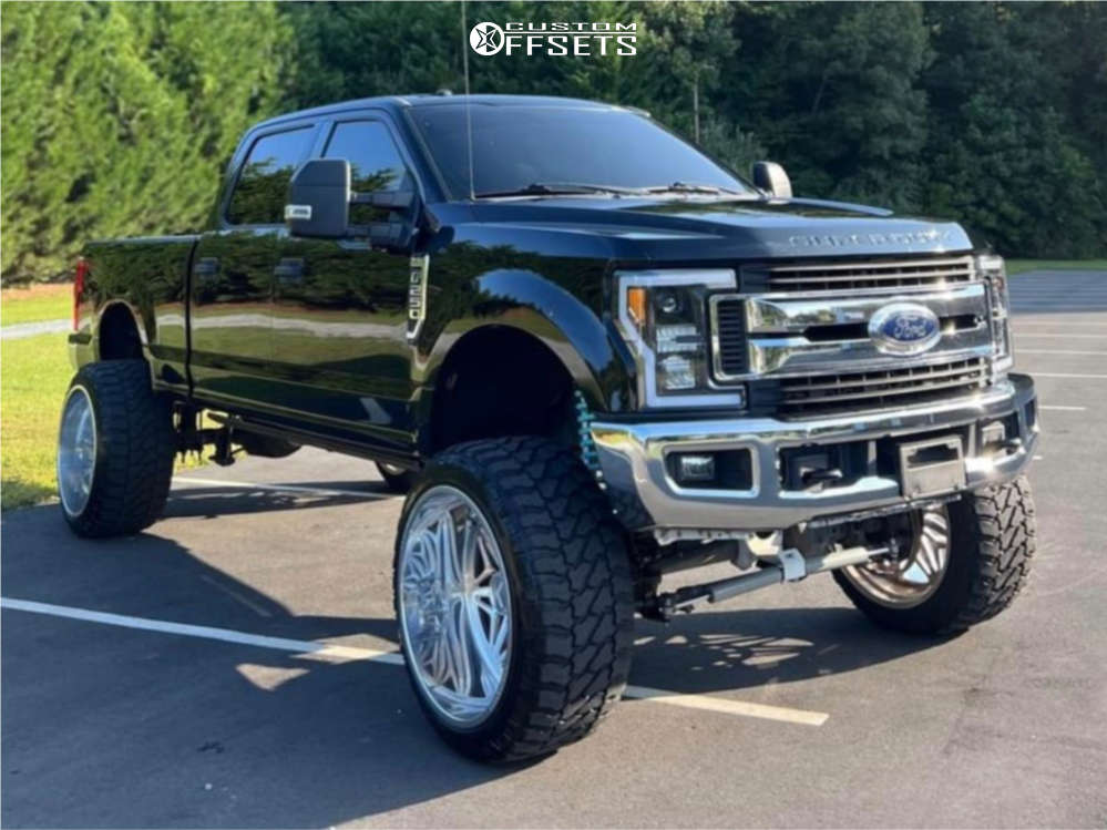 2017 Ford F-250 Super Duty with 26x16 -101 KG1 Forged Snow and 38/15 ...