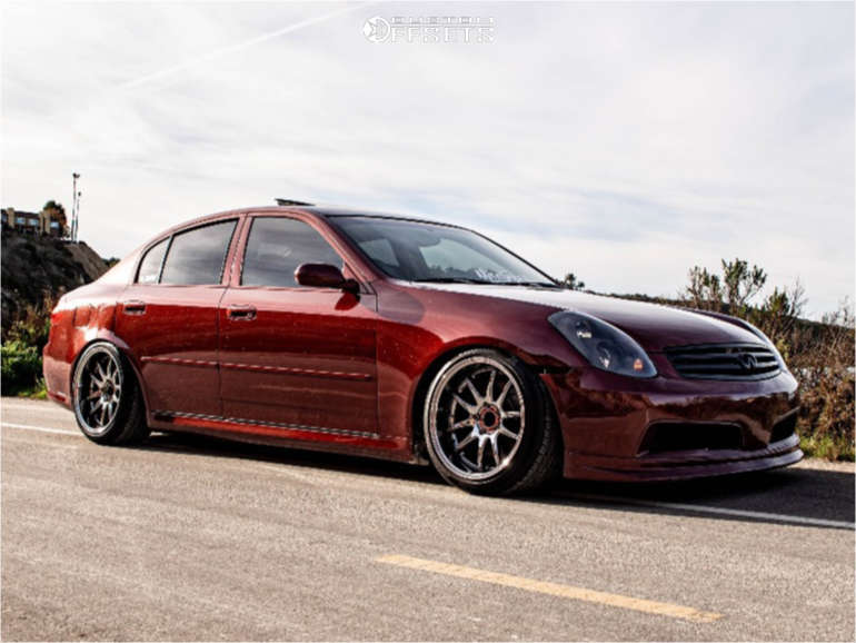2005 INFINITI G35 with 18x10.5 15 Aodhan Ds02 and 235/40R18 Lexani ...