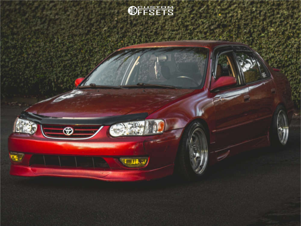 2001 Toyota Corolla with 15x8 20 Aodhan Ah03 and 195/50R15 Falken Ziex ...