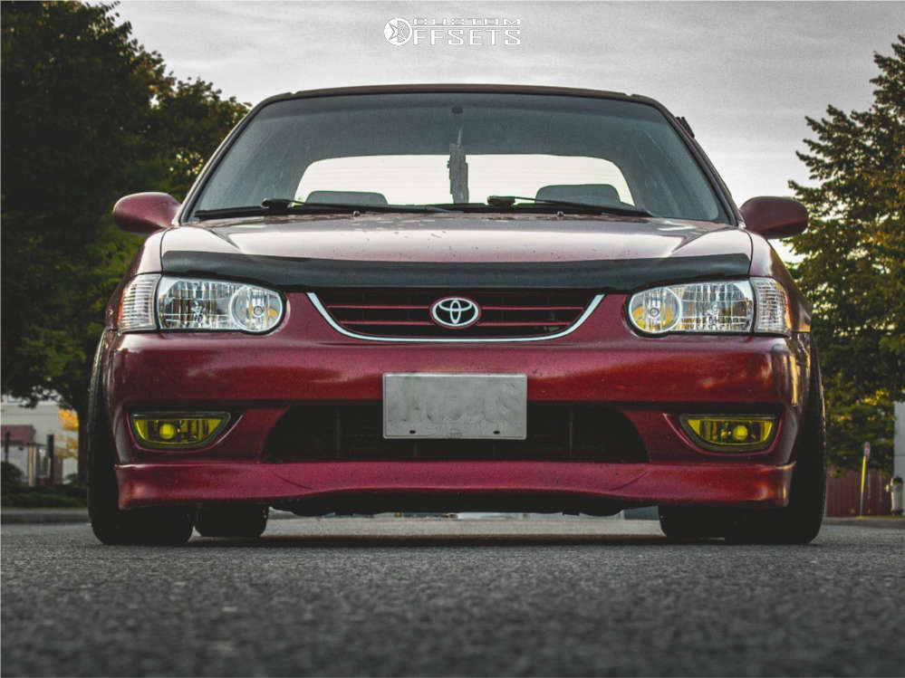 2001 Toyota Corolla with 15x8 20 Aodhan Ah03 and 195/50R15 Falken Ziex ...