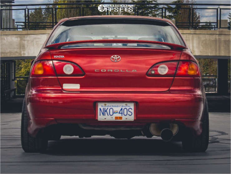 2001 Toyota Corolla with 15x8 20 Aodhan Ah03 and 195/50R15 Falken Ziex ...
