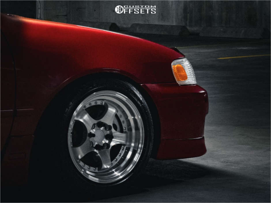 2001 Toyota Corolla with 15x8 20 Aodhan Ah03 and 195/50R15 Falken Ziex ...